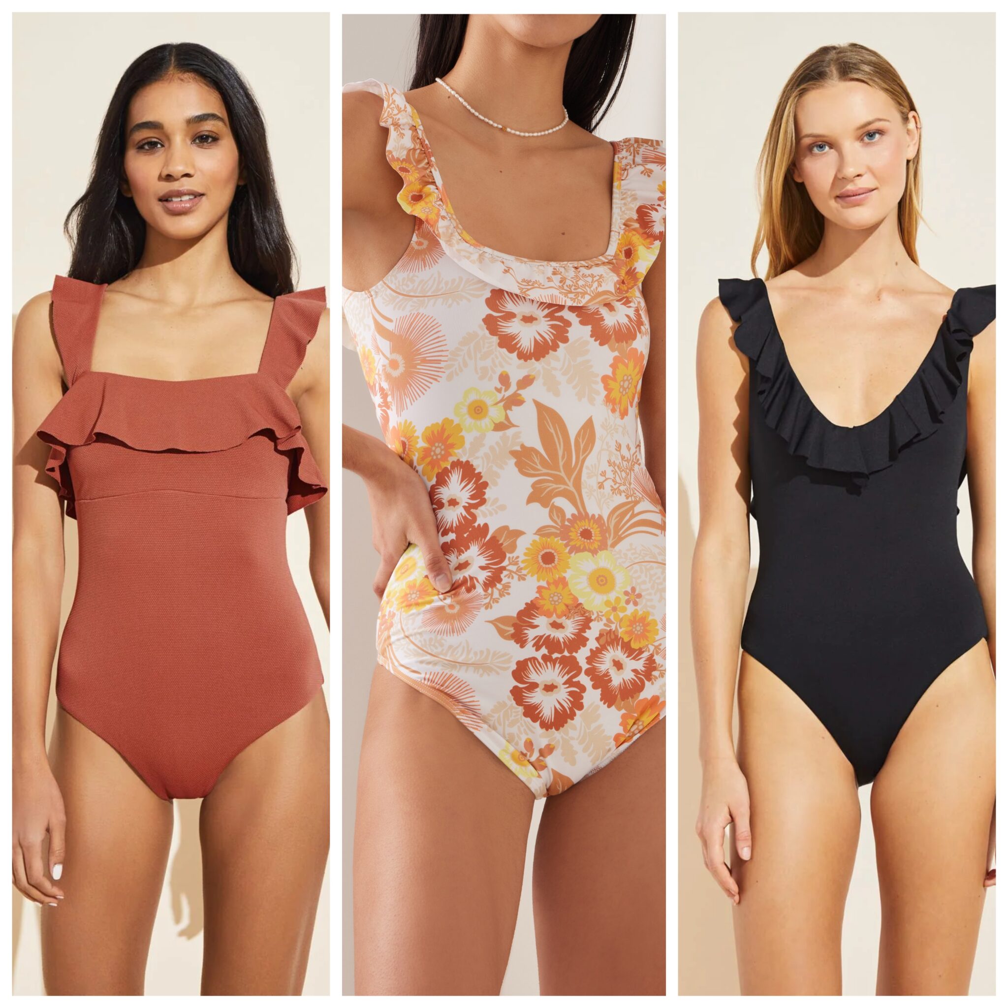 Mallas enterizas de moda verano 2024 - Argentina - Looks de verano